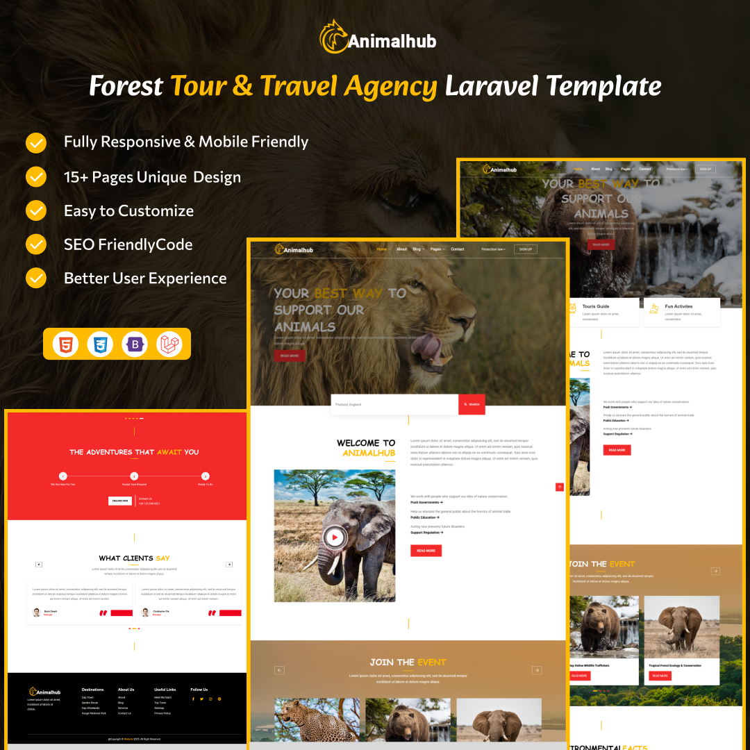 High-Quality Laravel Templates | Free & Premium | Codezion Themes